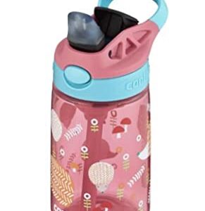 Contigo Kids Water Bottle with Redesigned AUTOSPOUT Straw, 14 oz., pink hedge hog