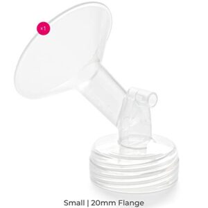 Spectra - Wide Neck Baby Bottles and Breast Flange Replacement (Small 20mm) Bundle