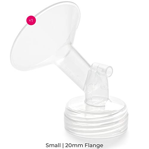 Spectra - Wide Neck Baby Bottles and Breast Flange Replacement (Small 20mm) Bundle