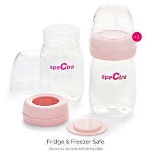 Spectra - Wide Neck Baby Bottles and Breast Flange Replacement (Small 20mm) Bundle