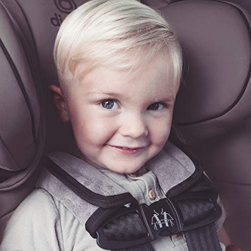 Diono Soft Wraps Car Seat Straps, Shoulder Pads for Baby, Infant, Toddler, 8 Pack Reversible Soft Seat Belt Cushion and Stroller Harness Covers Helps Prevent Strap Irritation, Black