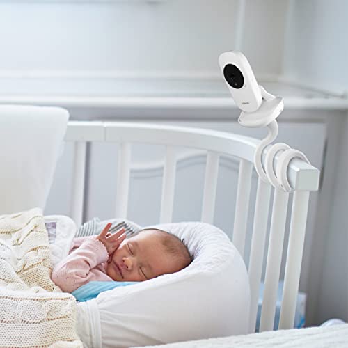 XLTTYWL vtech Baby Monitor Crib Mount with Shelf Connection Baby Crib Accessories Compatible with VTech VM819/VM3252 Baby Monitor (Gooseneck Shape Mount)