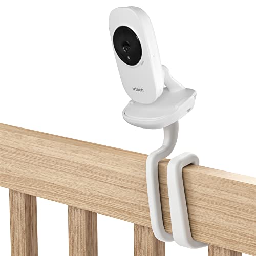 XLTTYWL vtech Baby Monitor Crib Mount with Shelf Connection Baby Crib Accessories Compatible with VTech VM819/VM3252 Baby Monitor (Gooseneck Shape Mount)