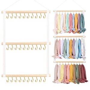 povetire headband holder head bands organizer for girls, baby headbands hair accessories organizer storage wall hanging decor for nursery toddler girls room