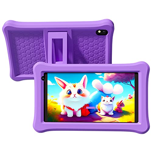 HOTTABLET Kids Tablet 7 inch Android 11 Tablet for Kids, 2GB RAM 32GB ROM Learning Tablet with Case, Bluetooth, WiFi, Dual Camera Toddler Tablet with Shockproof Case