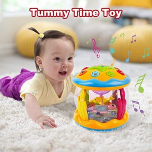 Baby Toys 6 to 12 Months - Ocean Projector Baby Light Up Toys Musical Tummy Time Infant Toys 3-6 6-12 12-18 Months 6 7 8 9 Month Old Baby Must Have Crawling Toys One Year Old Birthday Gifts Boys Girls