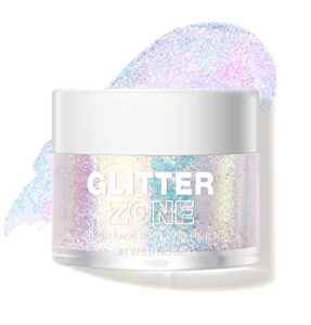 langmanni holographic body glitter gel for body, face, hair and lip.color changing glitter gel under light. vegan & cruelty free-1.35 oz (2# sparkling pink)