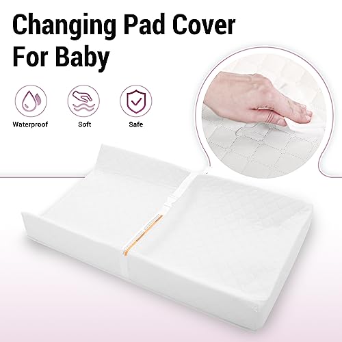 SEA PUNK Portable Baby Diaper Changing Table, Foldable Diaper Changing Tables, Waterproof Diaper Changing Pad, Height Adjustable Changing Diaper Station for Infant and Nursery, Mobile Changing Table