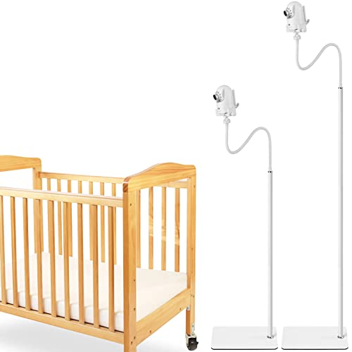 iTODOS Baby Monitor Floor Stand Holder for Infant Optics DXR-8 Pro,Motorola, Arlo,VAVA,Owlet,Vetch Baby Monitor,Keep Baby Away from Touching,More Safety