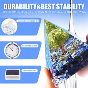 UV Resin - Upgraded 100g Crystal Clear Hard UV Glue for Jewelry Making, Pendant, DIY Crafts - Low Odor Solar Cure Ultraviolet Fast Cure Epoxy Resin Sunlight Activated Glue for Resin Mold, Casting