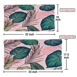 Winmany Baby Diaper Changing Pad Cover Palm Leaves Cradle Mattress Sheets Nursery Changing Mat Cover Breathable Changing Table Cover 32''X 16''（Cover Only, Pad Not Included）