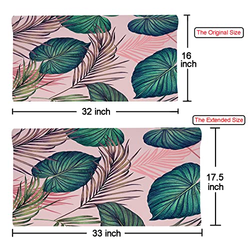 Winmany Baby Diaper Changing Pad Cover Palm Leaves Cradle Mattress Sheets Nursery Changing Mat Cover Breathable Changing Table Cover 32''X 16''（Cover Only, Pad Not Included）