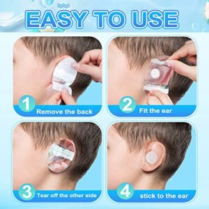 Teling 300 Pcs Ear Covers for Shower Waterproof Ear Protector Newborn Ear Stickers Disposable Cotton Ball Baby Ear Protection for Bath Kids Swimming Surfing Showering Snorkeling Water Sport (Green)