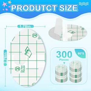 Teling 300 Pcs Ear Covers for Shower Waterproof Ear Protector Newborn Ear Stickers Disposable Cotton Ball Baby Ear Protection for Bath Kids Swimming Surfing Showering Snorkeling Water Sport (Green)