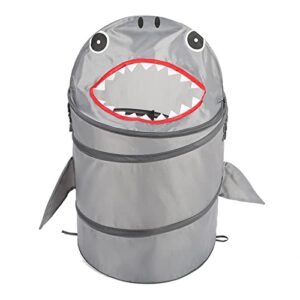 pop up shark hamper storage toys basket cute laundry basket toys organizer hampers round storage bin shark decor for nursery room collapsible toy bin