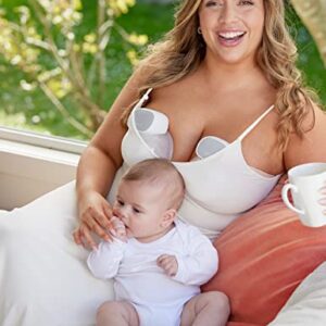 Momcozy Hands Free Breast Pump S9 Pro Updated, Wearable Breast Pump of Longest Battery Life & LED Display, Double Portable Electric Breast Pump with 2 Modes & 9 Levels - 24mm, 2 Pack Gray