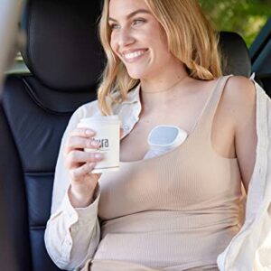 Momcozy Hands Free Breast Pump S9 Pro Updated, Wearable Breast Pump of Longest Battery Life & LED Display, Double Portable Electric Breast Pump with 2 Modes & 9 Levels - 24mm, 2 Pack Gray