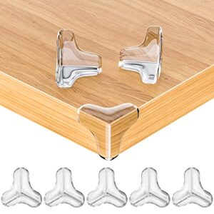 baby proofing corner protector baby: 8 pack corner protectors baby proof corners and edges protector, extra large clear table corner protectors for baby safety guards bumpers cover sharp furniture