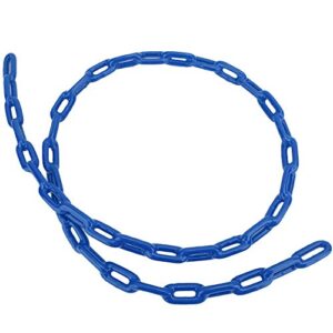 vifemify 1.5m children outdoor indoor plastic coated iron playground swing link chain toy accessory swing sets for backyard tools(blue)