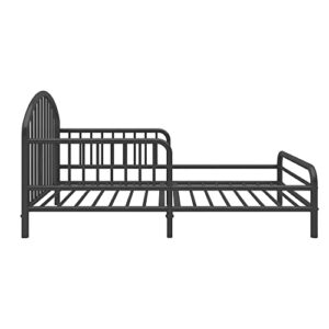 Little Seeds River Metal Toddler Bed, Black