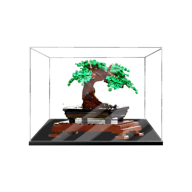 Welkin DC 3MM Display Acrylic Box Compatible for Lego Bonsai Tree 10281 Dustproof Clear Display Case(Not Include The Model)