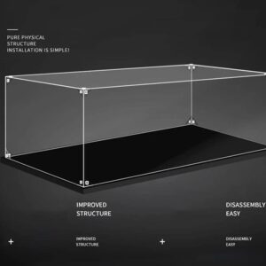 Welkin DC 3MM Display Acrylic Box Compatible for Lego Bonsai Tree 10281 Dustproof Clear Display Case(Not Include The Model)