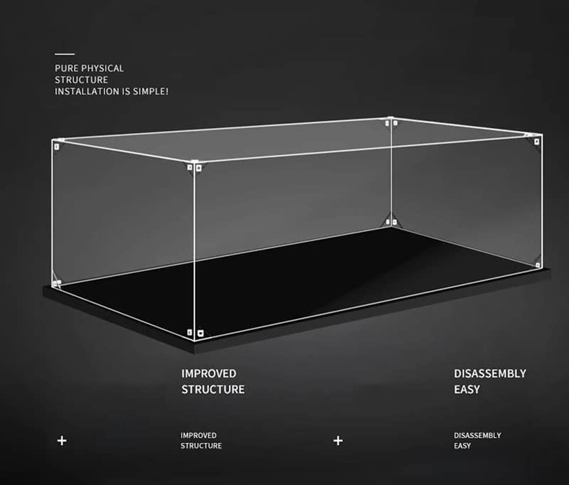 Welkin DC 3MM Display Acrylic Box Compatible for Lego Bonsai Tree 10281 Dustproof Clear Display Case(Not Include The Model)