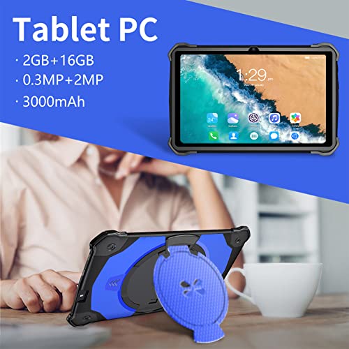 Android 5.1 Tablet, 7 inch Smart Tablet 2+16GB ROM 3000mAh WiFi Dual Camera Voice Call Game Tablet Best for Adults Working Childrens School Learning Birthday Gift