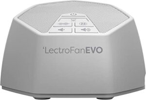 lectrofan evo guaranteed non-looping sleep sound machine with 22 unique fan noise sounds, white noise machine for sleeping adult and ocean sounds, with sleep timer - white (renewed)