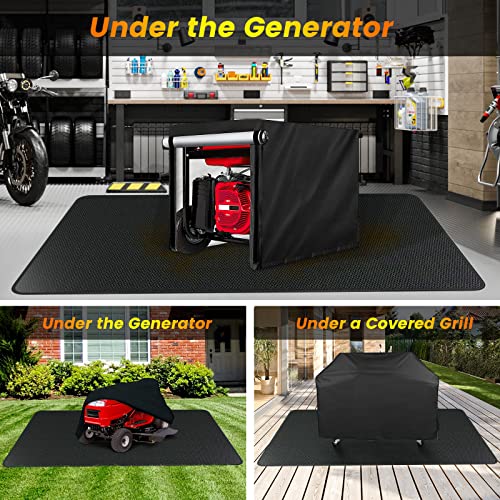 Super Extra Large 90x48 inch Under Grill Mat for Outdoor Grill, Charcoal, Flat Top, Smoker, Deck Patio Protection Mats, Indoor Fireplace Mats, Fire Pit Mat, Both Sides Fireproof Waterproof Pad