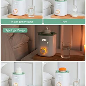 Momcozy Nutri Bottle Warmer, 9-in-1 Baby Bottle Warmer with Night Light, Accurate Temperature to Preserve Fullest Nutrients in Breast Milk, Bottle Warmers for All Bottles with Breastmilk or Formula