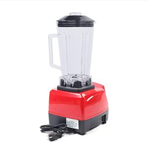 3HP 2200W Smoothie Maker, 2L Commercial Countertop Blender Electric Adjustable Speed Mixer Juicer for Frozen Fruit, Crushing Ice, Veggies, Shakes and Smoothie, 45000RPM(Red)