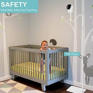 iTODOS Baby Monitor Floor Stand Holder for Eufy Spaceview, Spaceview Pro and Spaceview S Video Baby Monitor,Keep Baby Away from Touching,Strong and Heavy Metal Materials,More Safety