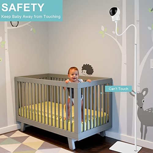 iTODOS Baby Monitor Floor Stand Holder for Eufy Spaceview, Spaceview Pro and Spaceview S Video Baby Monitor,Keep Baby Away from Touching,Strong and Heavy Metal Materials,More Safety