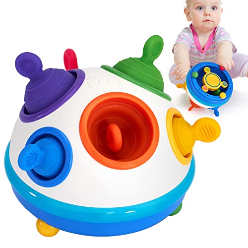 Toys for 1 Year Old Boy Girl - Toddler Sensory Toys Pop Fidget Toys Spinning Baby Montessori Toy for 1 Year Old Gifts Early Development Toy for Toddlers 1-3 Baby Toys 12-18 Months Birthday Gift