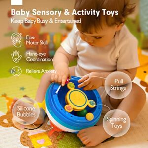 Toys for 1 Year Old Boy Girl - Toddler Sensory Toys Pop Fidget Toys Spinning Baby Montessori Toy for 1 Year Old Gifts Early Development Toy for Toddlers 1-3 Baby Toys 12-18 Months Birthday Gift