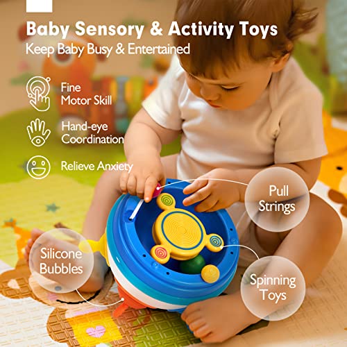 Toys for 1 Year Old Boy Girl - Toddler Sensory Toys Pop Fidget Toys Spinning Baby Montessori Toy for 1 Year Old Gifts Early Development Toy for Toddlers 1-3 Baby Toys 12-18 Months Birthday Gift