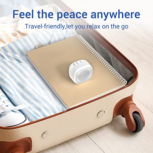 AIRSEE Mini White Noise Machine for Adults Kids and Babies Portable 13 Soothing Sound Machine, Rechargeable Compact Noise Machine for Home Office Travel Nursery Gift