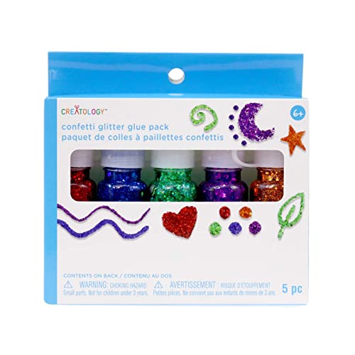 Michaels Primary Confetti Glitter Glue Pack by Creatology™