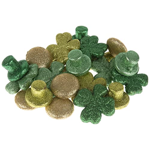 Hobbu Lobby Glitter Top Hat, Coin, & Clover Filler- Set of 2 Packs