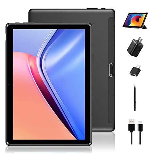 OVZIOCO Tablet PC 10 inch, Android, 4GB RAM 64GB ROM, 256GB Extended, Android11,6000mAh Battery, 2MP+8MP Camera, Bluetooth, WiFi,(Black)