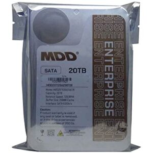 MDD (MDD20TSATA25672E) 20TB 7200 RPM 256MB Cache SATA 6.0Gb/s 3.5" Internal Enterprise Hard Drive - 5 Years Warranty