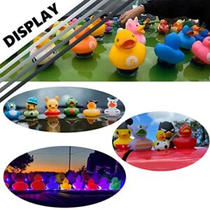 TEYOUYI 40pcs Duck Plug - Rubber Duck Mount,Flock Locker Rubber Duck Holder for Jeep Dash and Fixed Display,Gift for Jeep Lover,Black（Excluding Rubber Duck） Includes Double-Sided Stickers Inside