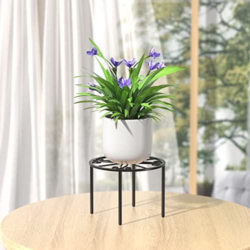 bussdis 1 PCS Plant Stand, Heavy Duty Metal Stand Decorates Plants, Flower Pot Stand against rusting，Round Plant Rack for Room Indoor and Outdoor Courtyard,Gardens.