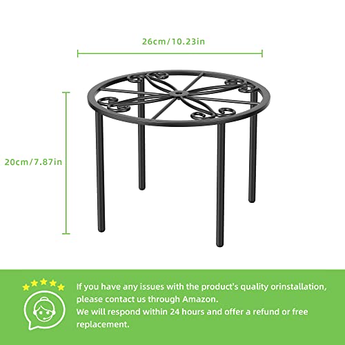 bussdis 1 PCS Plant Stand, Heavy Duty Metal Stand Decorates Plants, Flower Pot Stand against rusting，Round Plant Rack for Room Indoor and Outdoor Courtyard,Gardens.