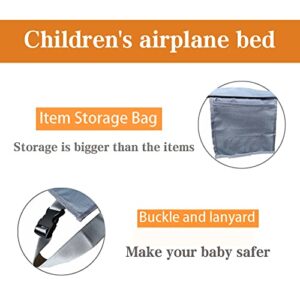 Children's Aircraft Travel Bed, Kids Airplane Travel Essentials, Travel Foot Rest for Airplane Flights, Airplane Footrest Seat Extender for Kids,Business Car Child Resting Foot Mats