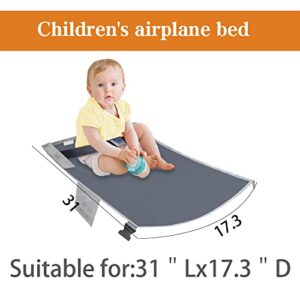 Children's Aircraft Travel Bed, Kids Airplane Travel Essentials, Travel Foot Rest for Airplane Flights, Airplane Footrest Seat Extender for Kids,Business Car Child Resting Foot Mats