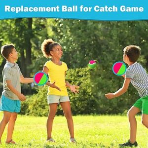 Aunnitery 6 Pcs Toss and Catch Ball Game Replacement Balls, Outdoor Games, Beach Toys, Perfect Beach Games Sets Playground Sets for Backyards 2.5 inches