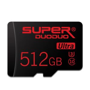 512gb micro sd card with sd card adapter class 10 mini sd card high speed micro sd memory card 512gb tf card camera, tv, gopro, smartphone