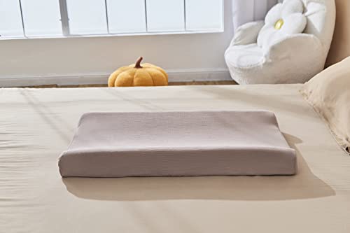 Solid Muslin Changing Table Pad Cover Cradle Sheet, Fits 32"/34''x16" Contoured Diaper Changing Pad, Ultra Soft Cozy Muslin Cotton Changing Table Covers, Breathable Wipeable Removable (Khaki)